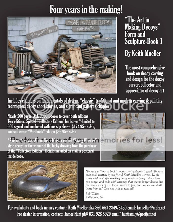The Art In Making Decoys-Keith Mueller --a special book and a special offer..... | Duckboats